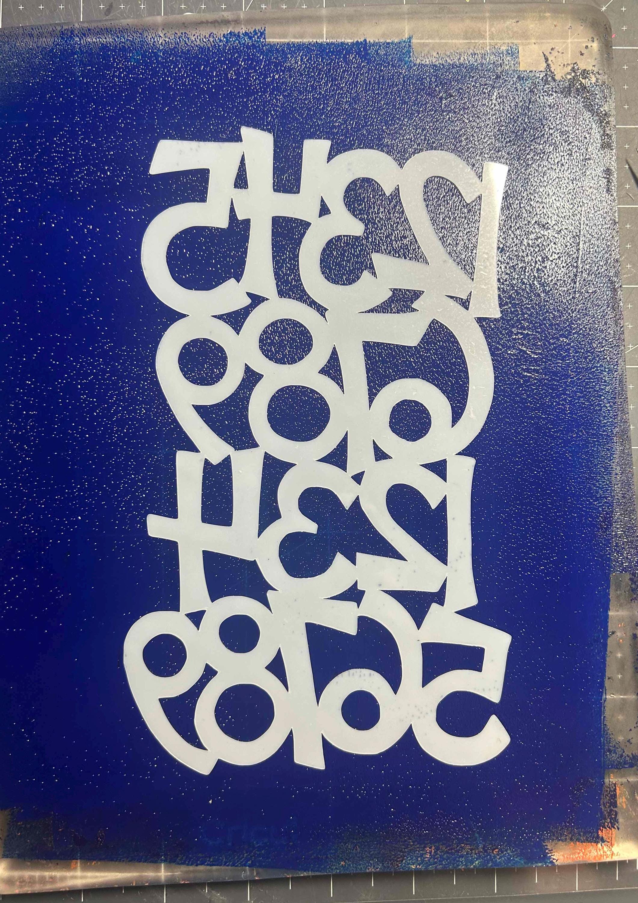 123 Stencil Numbers Stencil Numbering Background Number Stencil Junk ...