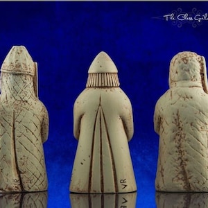 RARE Berserker Trio, Isle of Lewis Chessmen, Chess Piece - Etsy