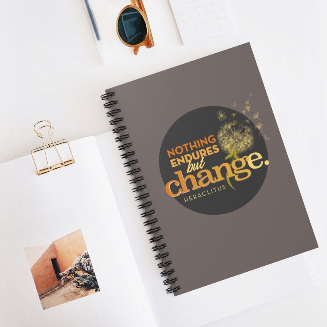 Stoicism Journal Inspirational Stoic Quote Nothing Endures but Change ...