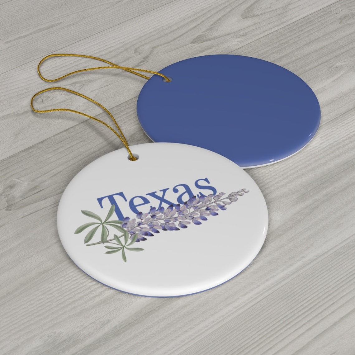 2023 Christmas Ornaments Texas State Gifts Bluebonnet - Etsy