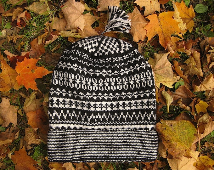 Handknit Scandinavian Cap, Traditional Swedish. Pattern is From Halland ...