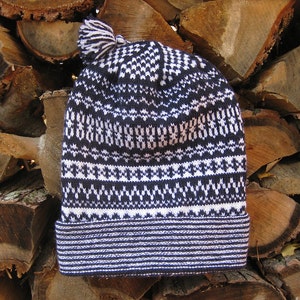 Handknit Scandinavian Cap, Traditional Pattern is From Halland, Sweden ...