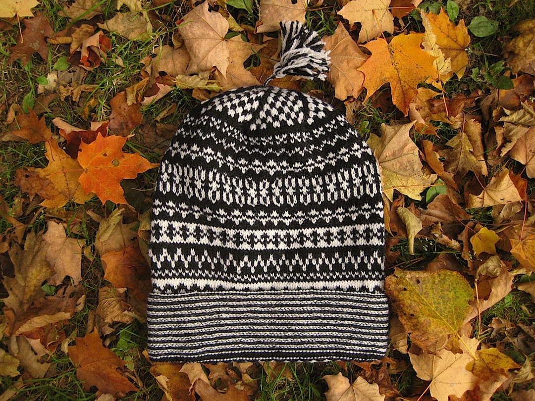 Handknit Scandinavian Cap, Traditional Swedish. Pattern is From Halland ...