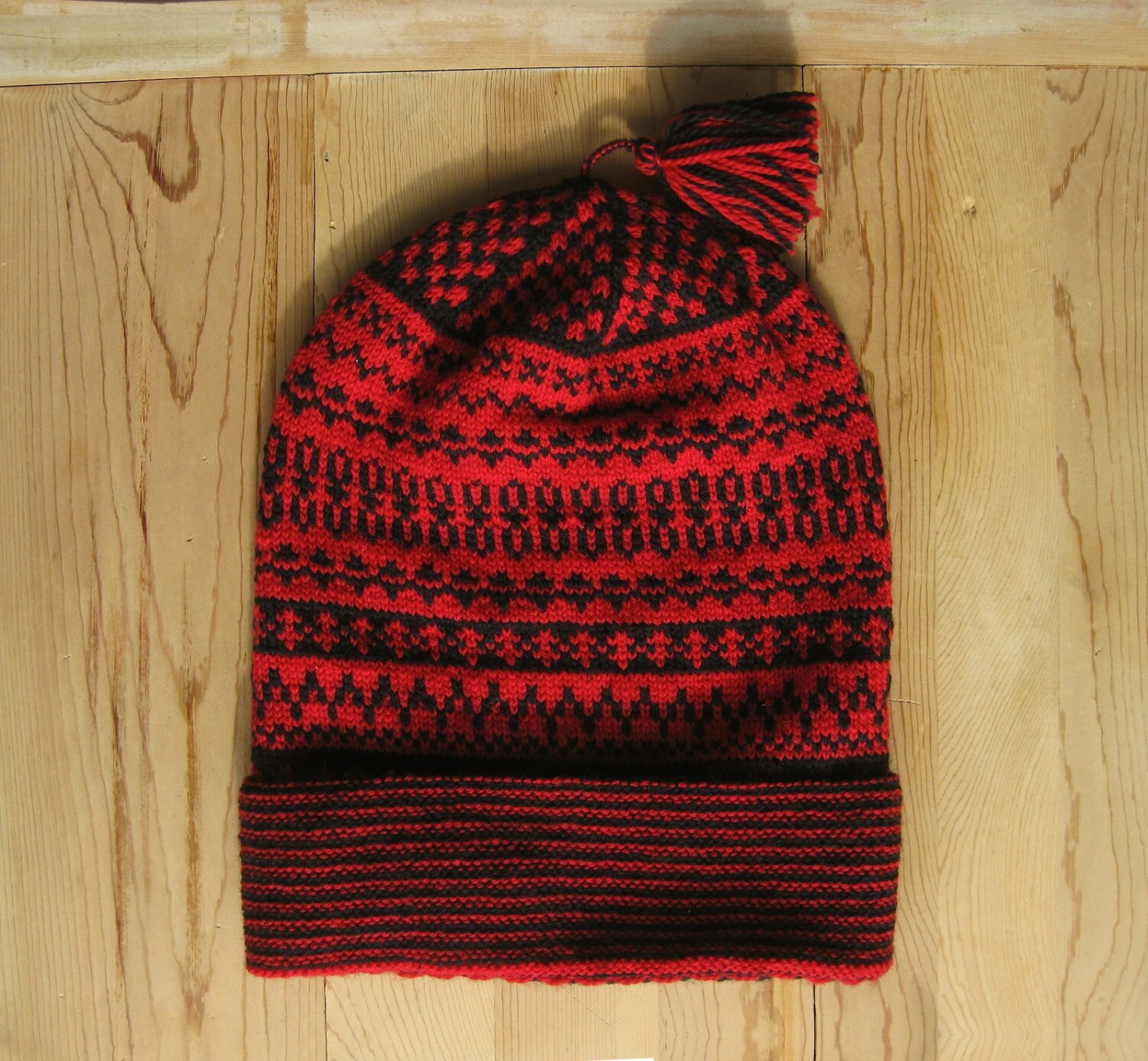 Handknit Scandinavian Cap Traditional Swedish. Pattern is | Etsy