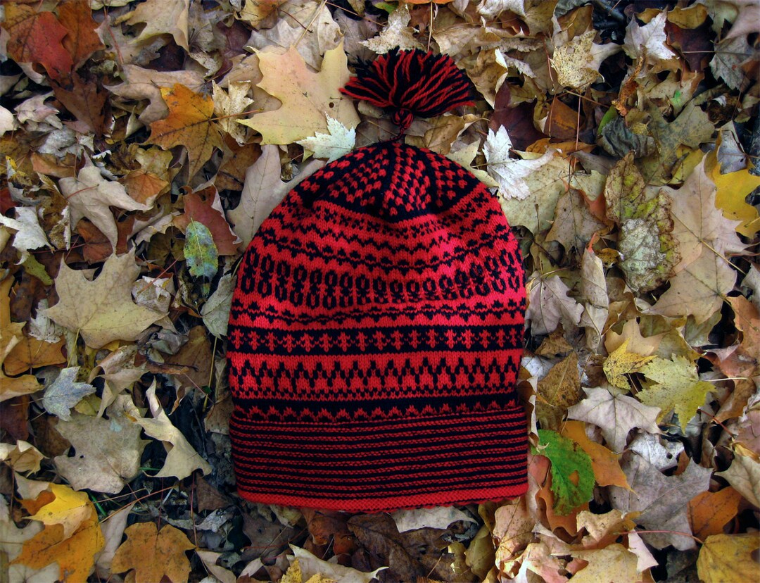 Handknit Scandinavian Cap Traditional Swedish. Pattern is - Etsy