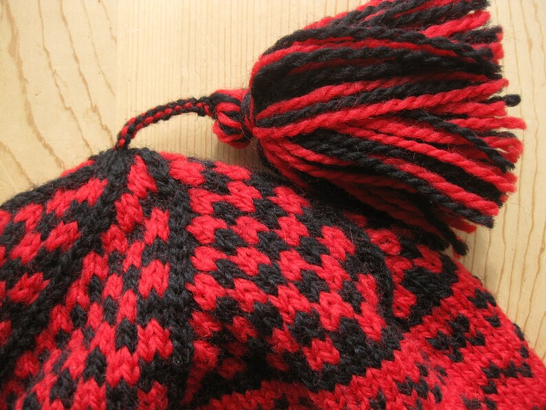 Handknit Scandinavian Cap Traditional Swedish. Pattern is - Etsy