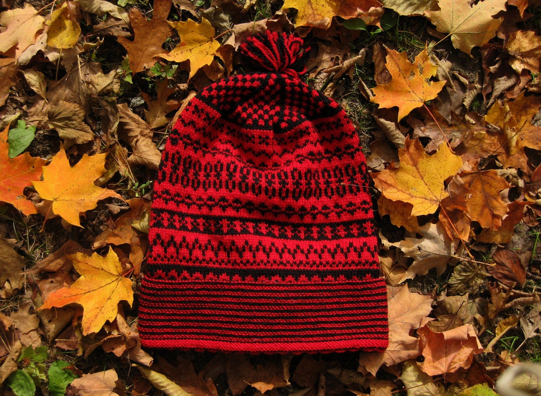 Handknit Scandinavian Cap, Traditional Swedish. Pattern is From Halland ...