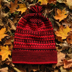 Handknit Scandinavian Cap, Traditional Swedish. Pattern is From Halland ...