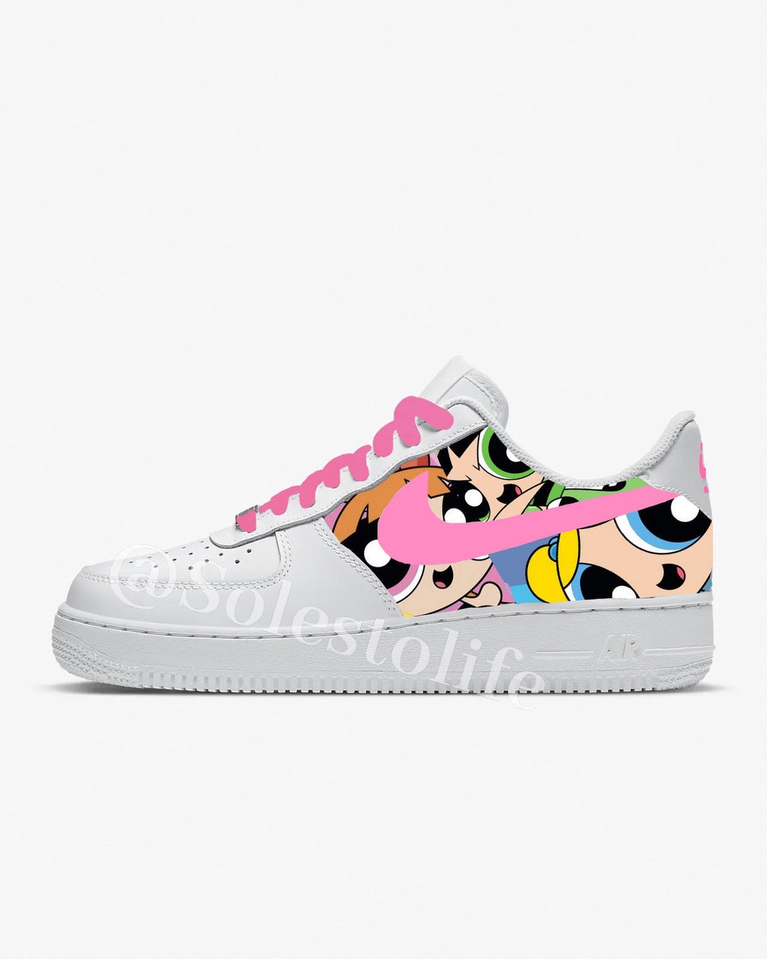 Custom Air Force 1 Low Powerpuff Girls Birthday Anniversary Powerpuff ...