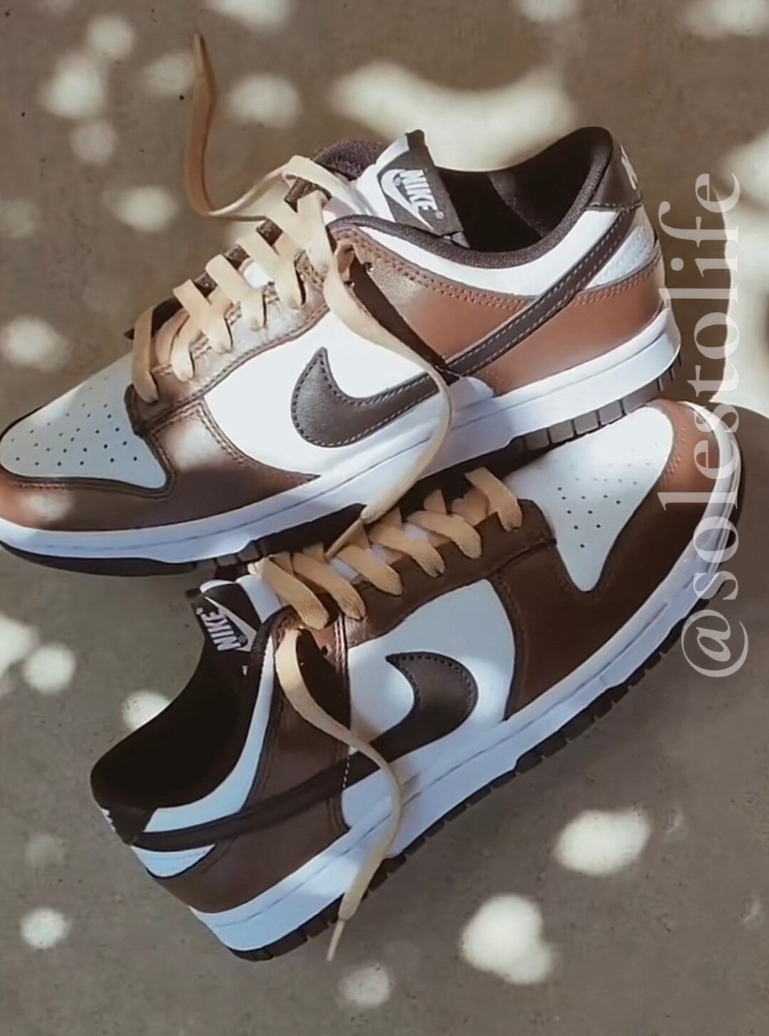 Mocha Latte Coffee Dunk Low Custom Shoes Chocolate Brown All Sizes ...