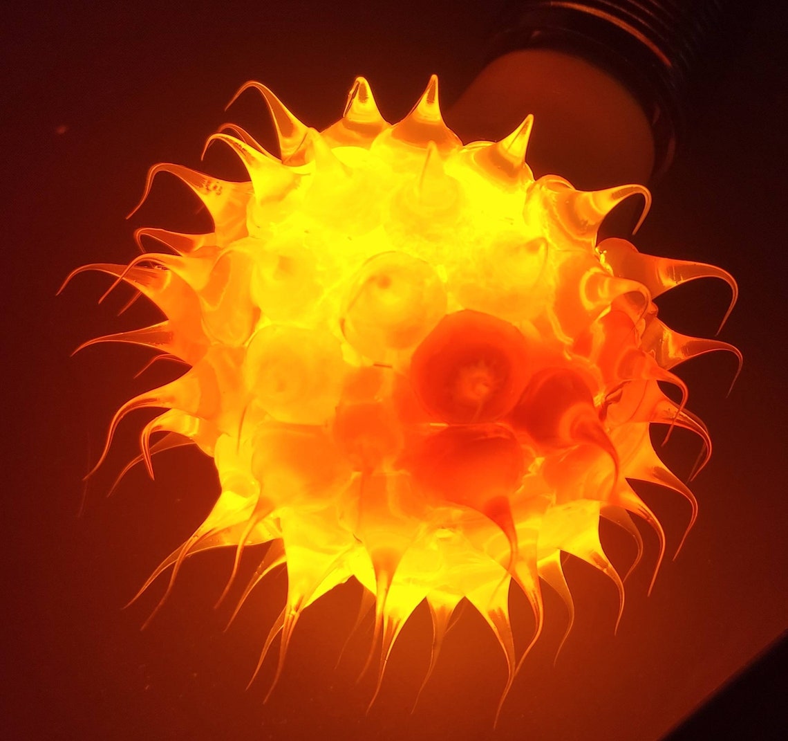 Etsy Exclusive! Orange Moon UBO Led Light. Silicon Drops Light Bulb ...