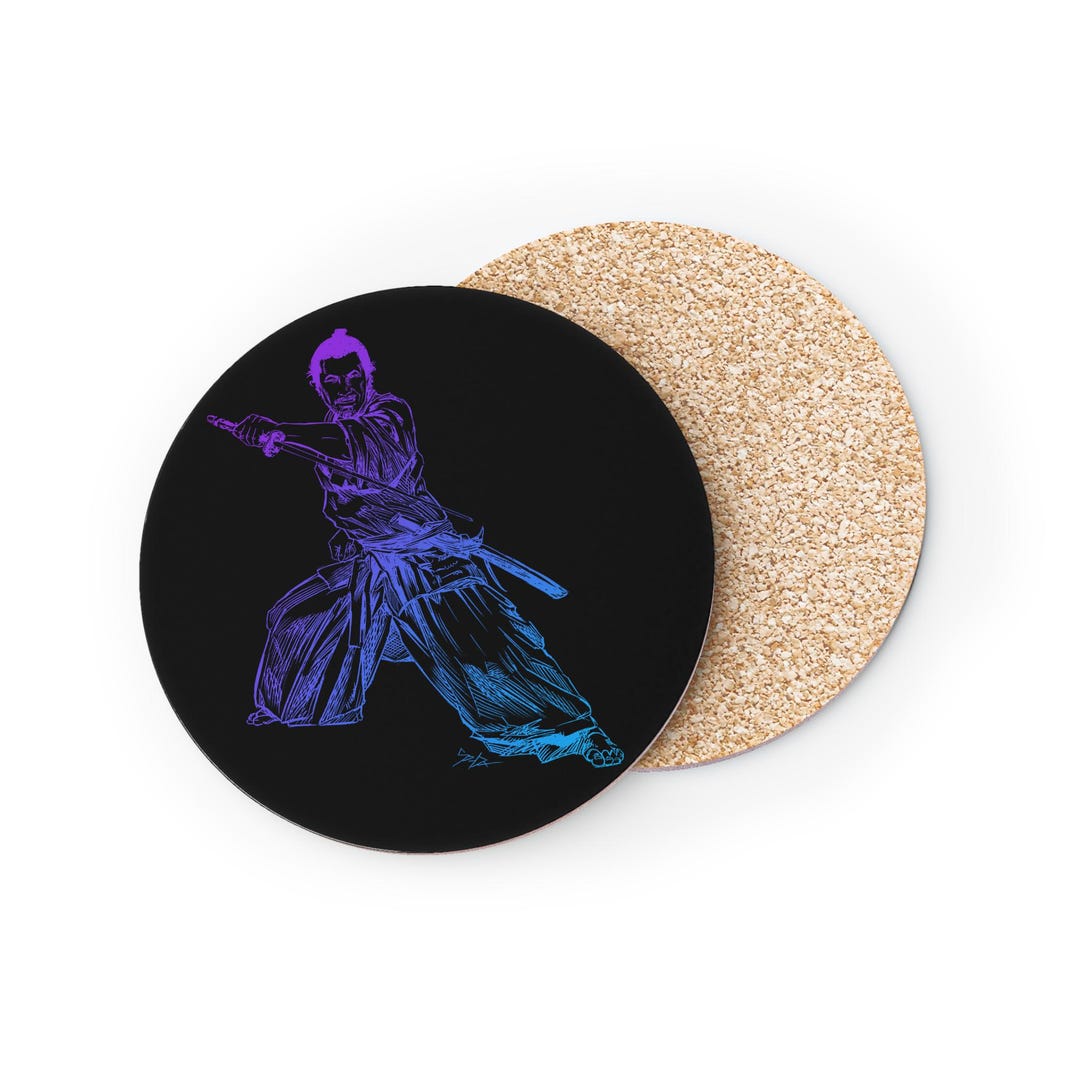 Samurai Warrior Coasters - Asian-inspired Drinkware Decor - Etsy UK
