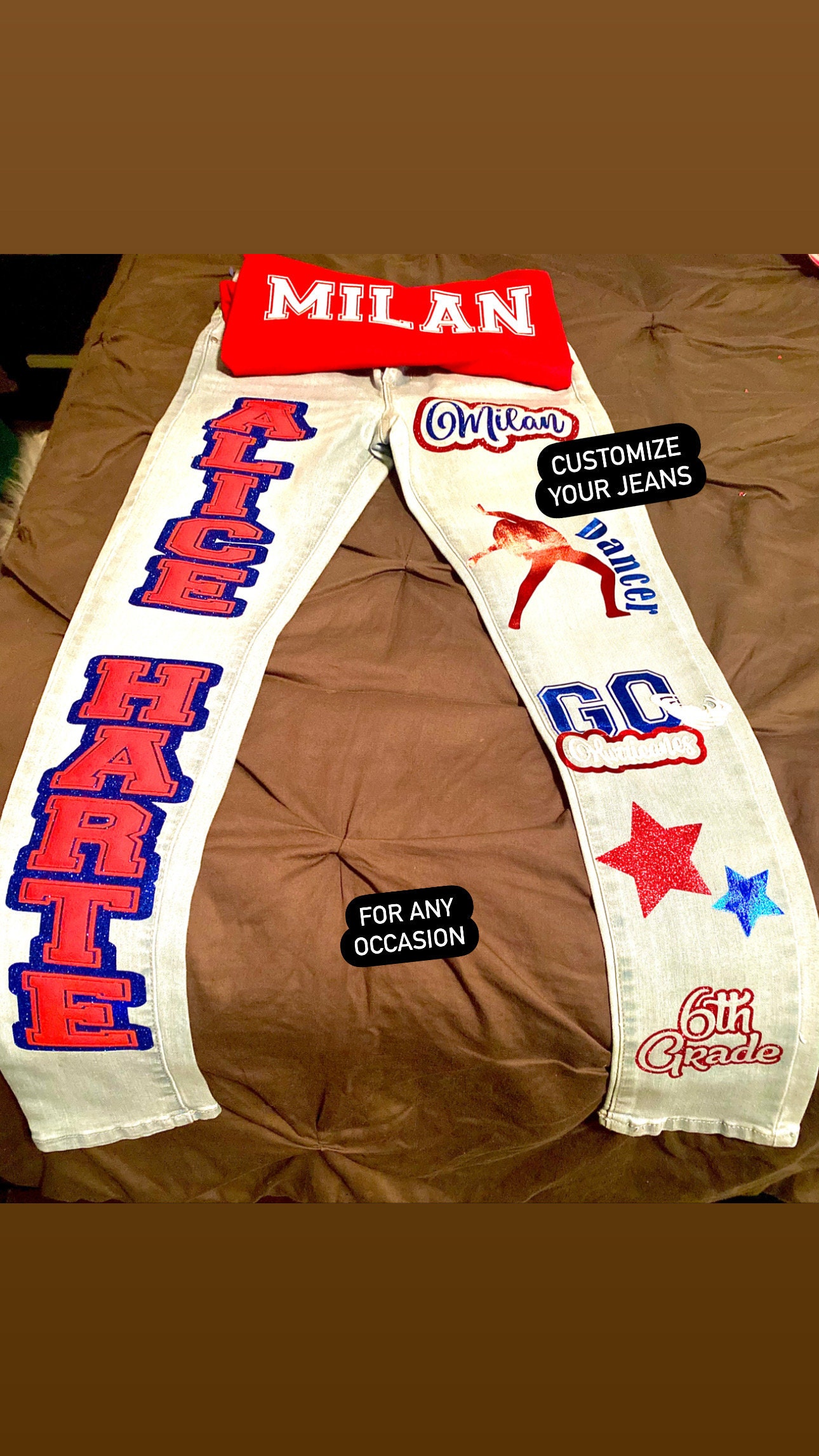 Custom Spirit Jeans - Etsy