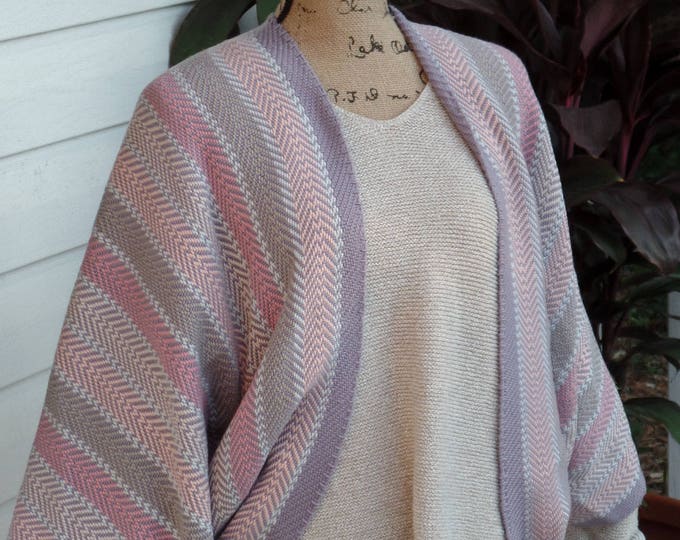 Handwoven Cocoon, Pastel Cocoon, All-cotton Cocoon, Womens Wrap, Casual ...