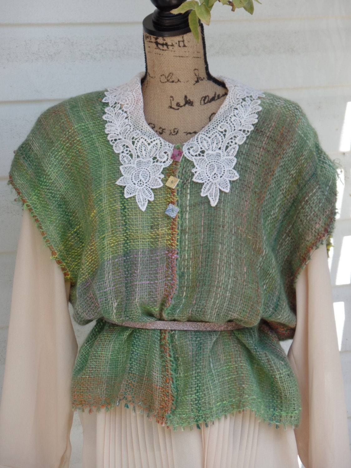 Handwoven top Women's clothing Women's tops Retro | Etsy