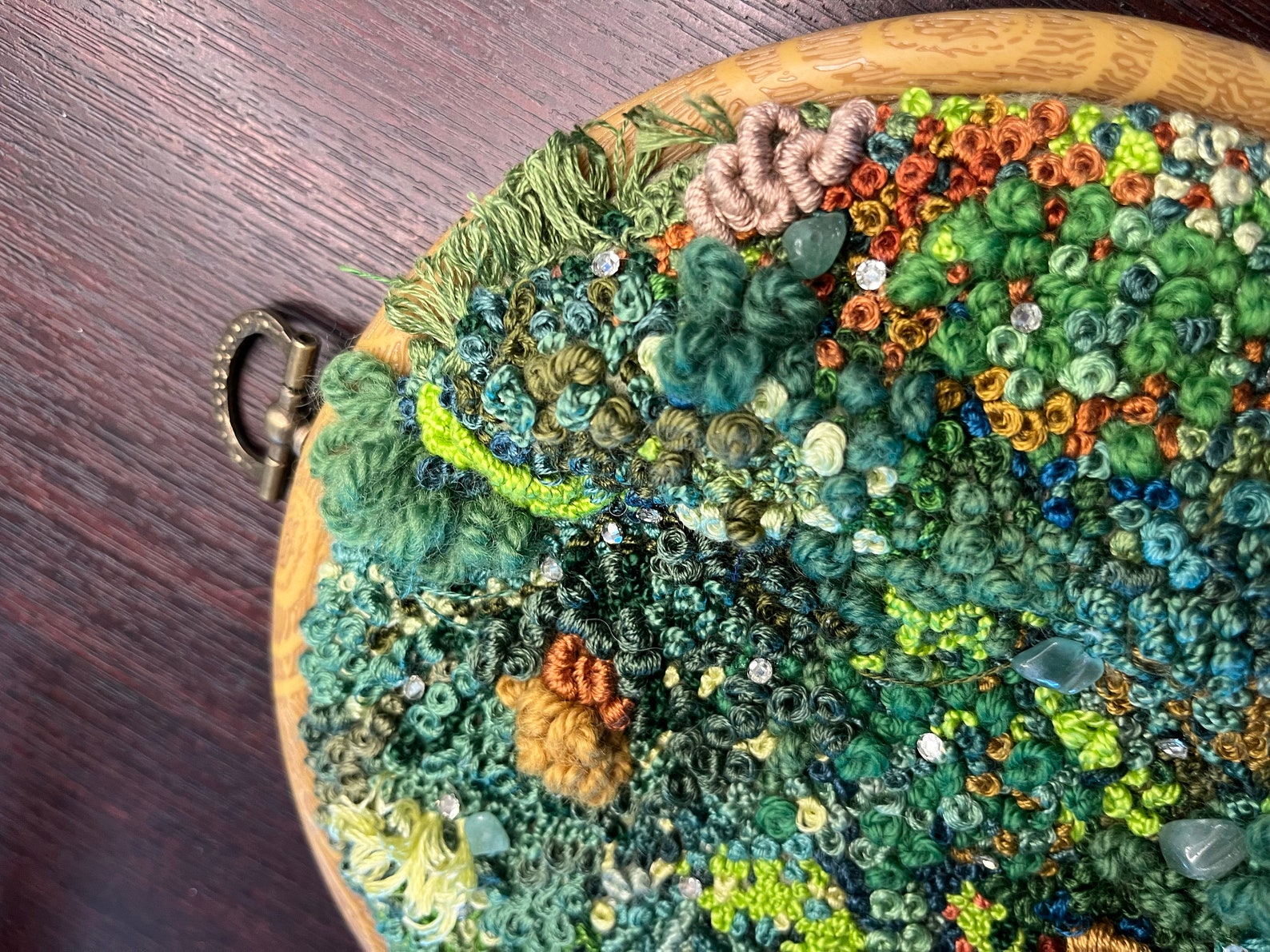 Forest Floor Moss Fairy Dreamscape Hand Embroidery - Etsy