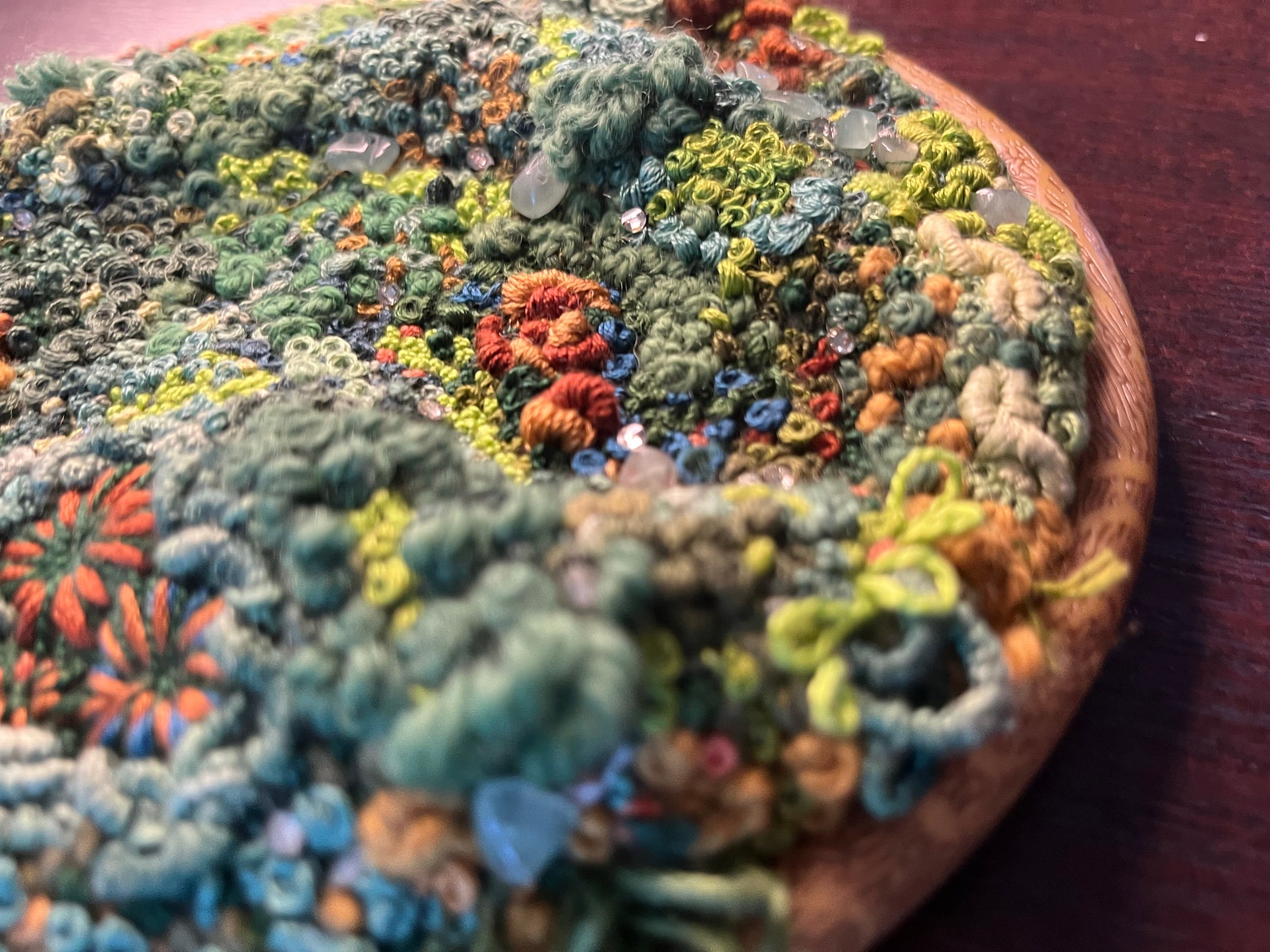Forest Floor Moss Fairy Dreamscape Hand Embroidery - Etsy