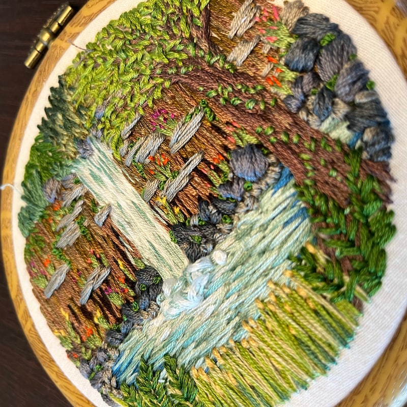Embroidery Landscape - Etsy