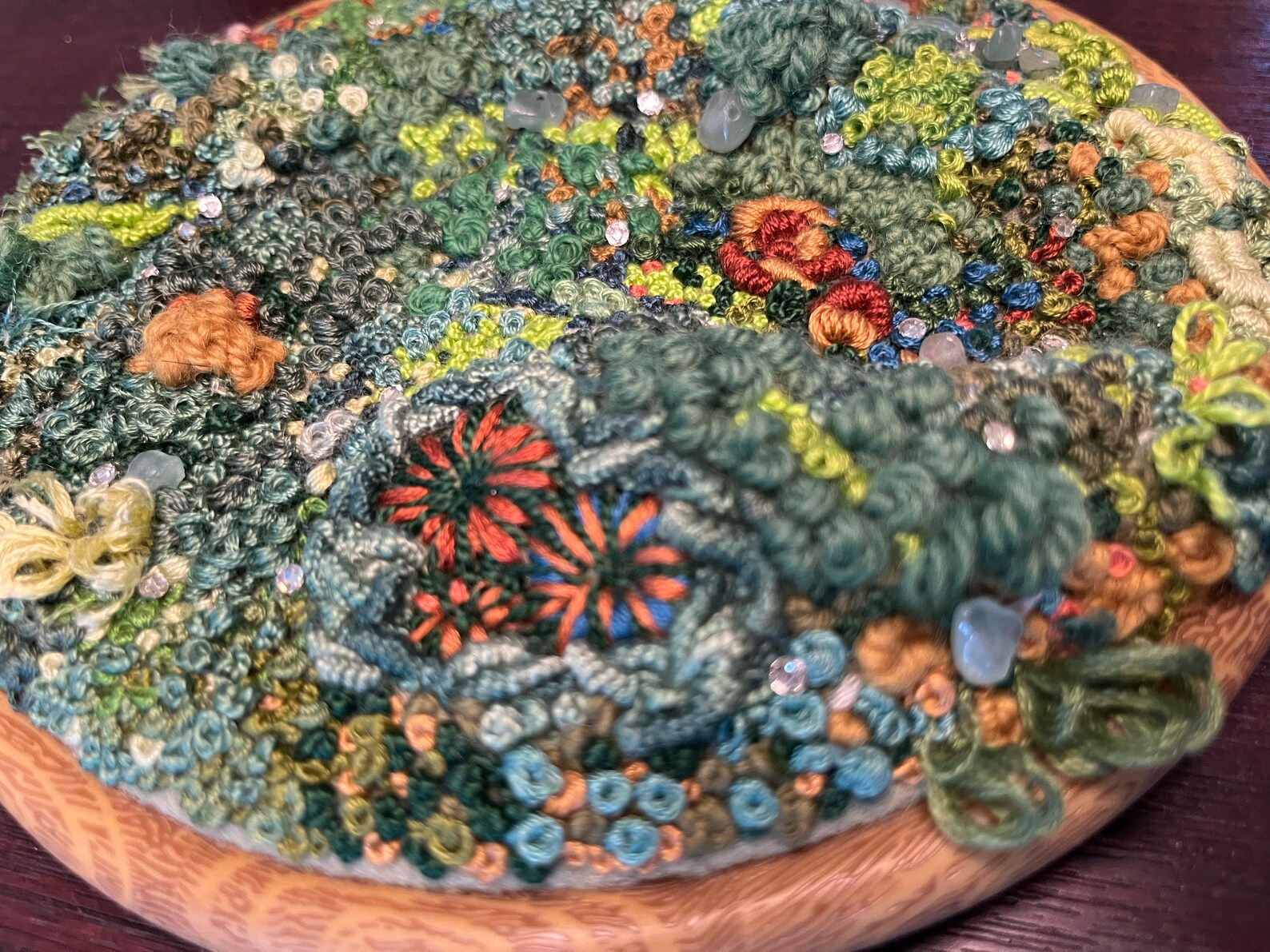 Forest Floor Moss Fairy Dreamscape Hand Embroidery - Etsy