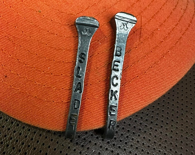 Hand-stamped Horseshoe Nail Hat Pin - Etsy