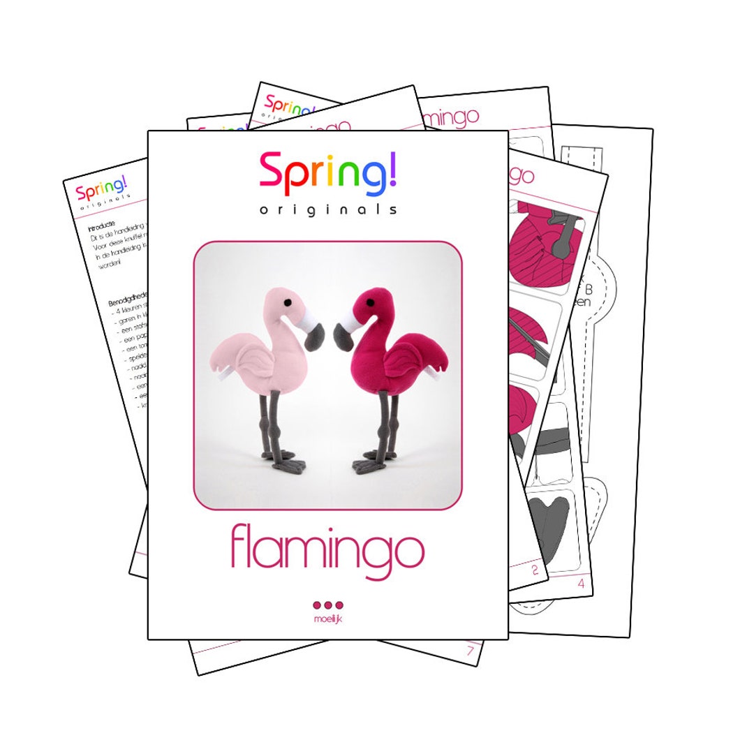 Flamingo Sewing Pattern + Tutorial - Etsy