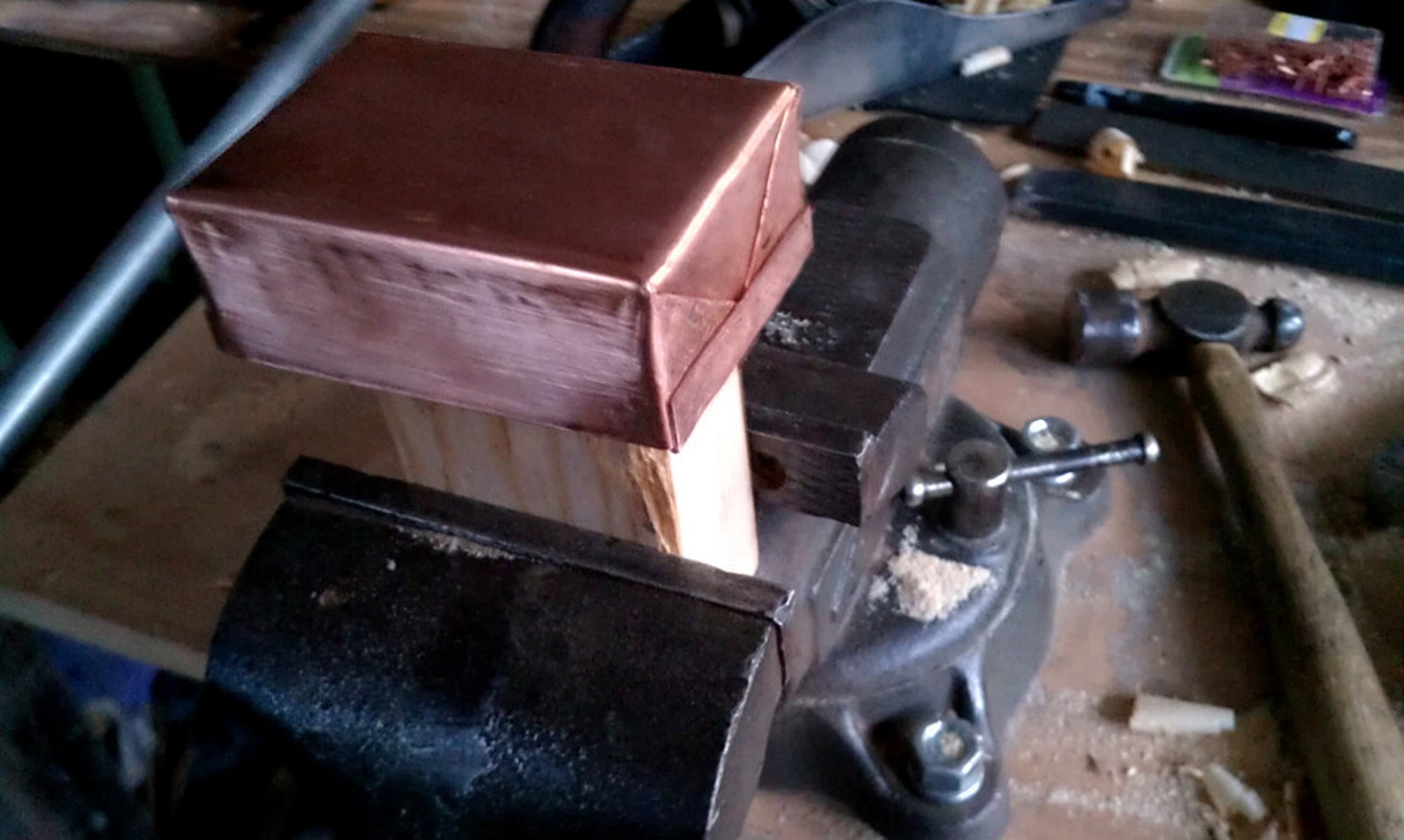 Solid Copper Box and Lid Custom Stamping. Handmade. Wedding - Etsy