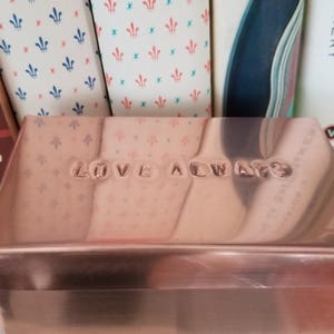 Solid Copper Box and Lid, Custom Stamping. Handmade. Wedding ...