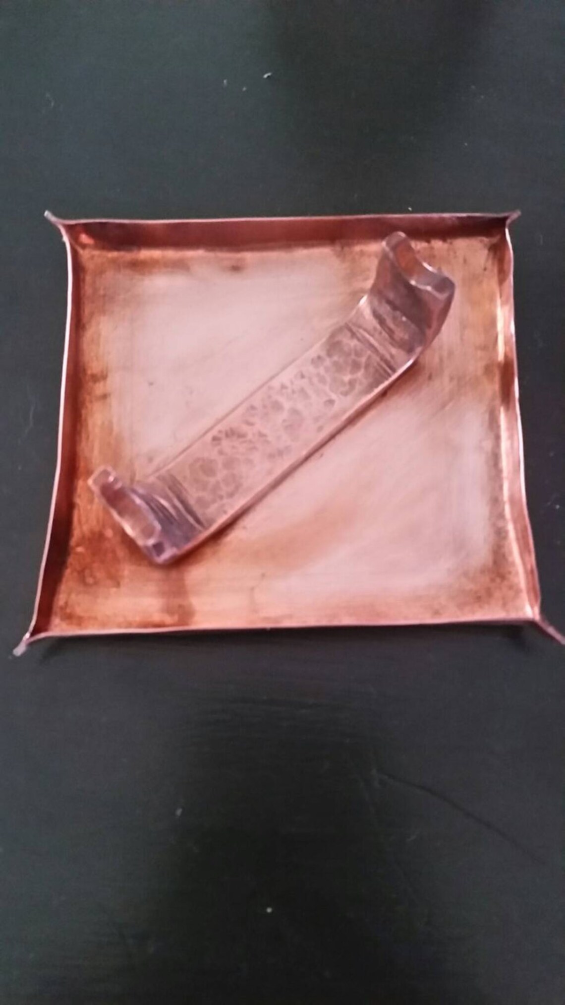 Solid Copper Cigar / Cigarette Holder and Ashtray - Etsy