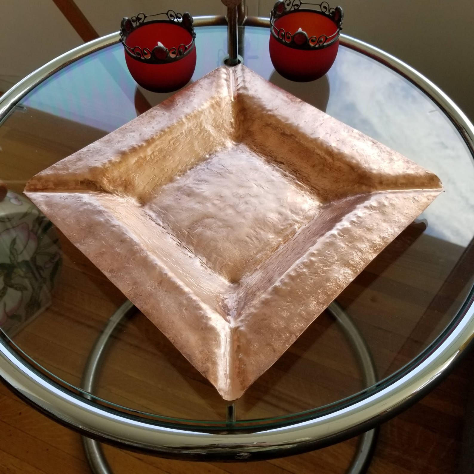 Handmade Solid Copper Cigar Ashtray | Unique Metal Art Smoker Accessory ...