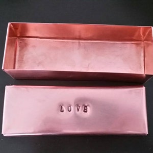 Solid Copper Jewelry & Keepsake Box. Free Custom Embossing. Perfect for ...