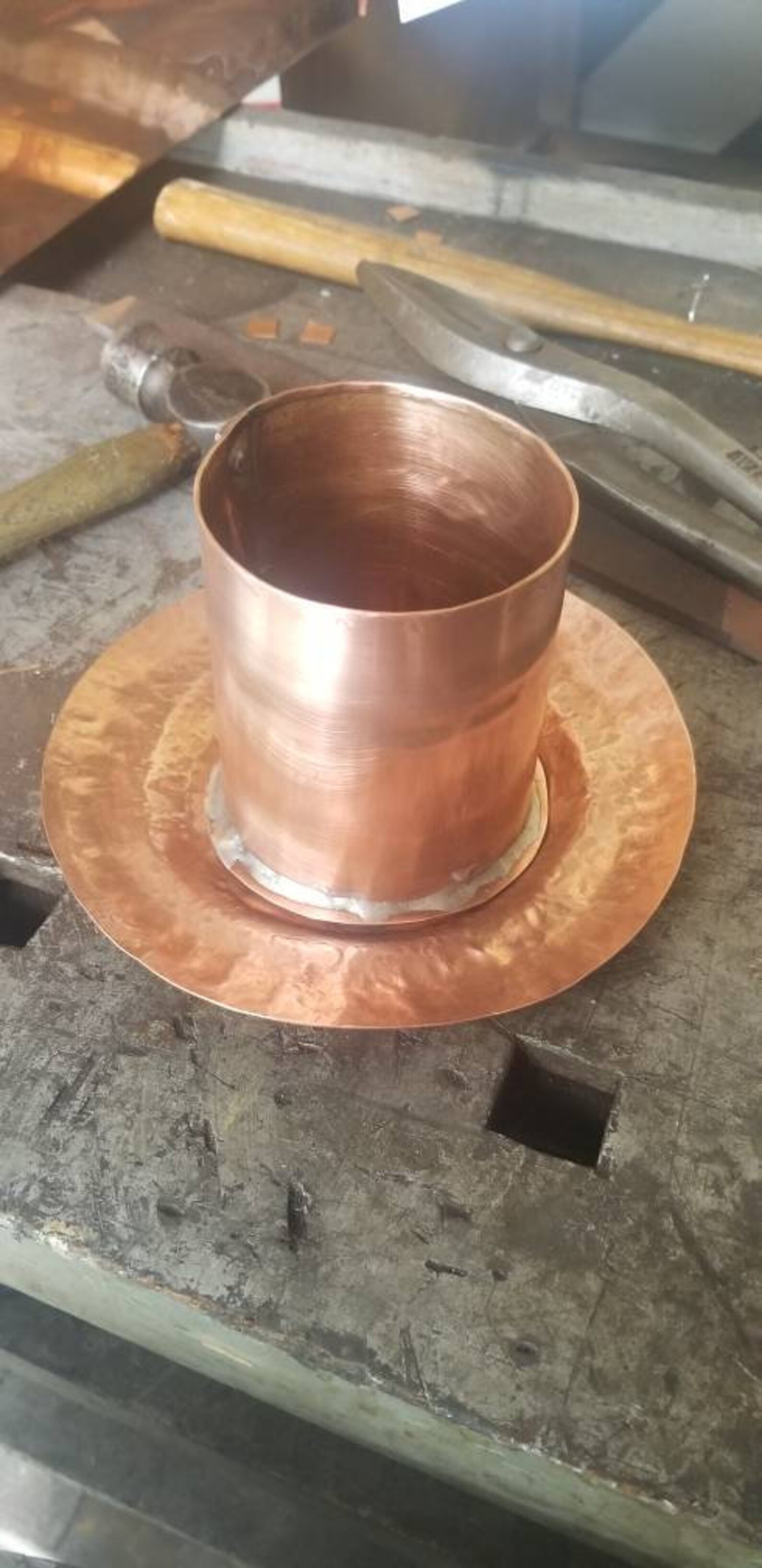 Copper Plant Sauce and Pot. Handmade Solid Copper. Beautiful - Etsy