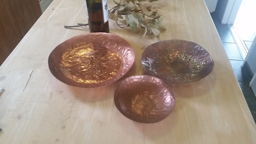 Solid Copper Candy or Serving Bowl. Handmade in California. - Etsy