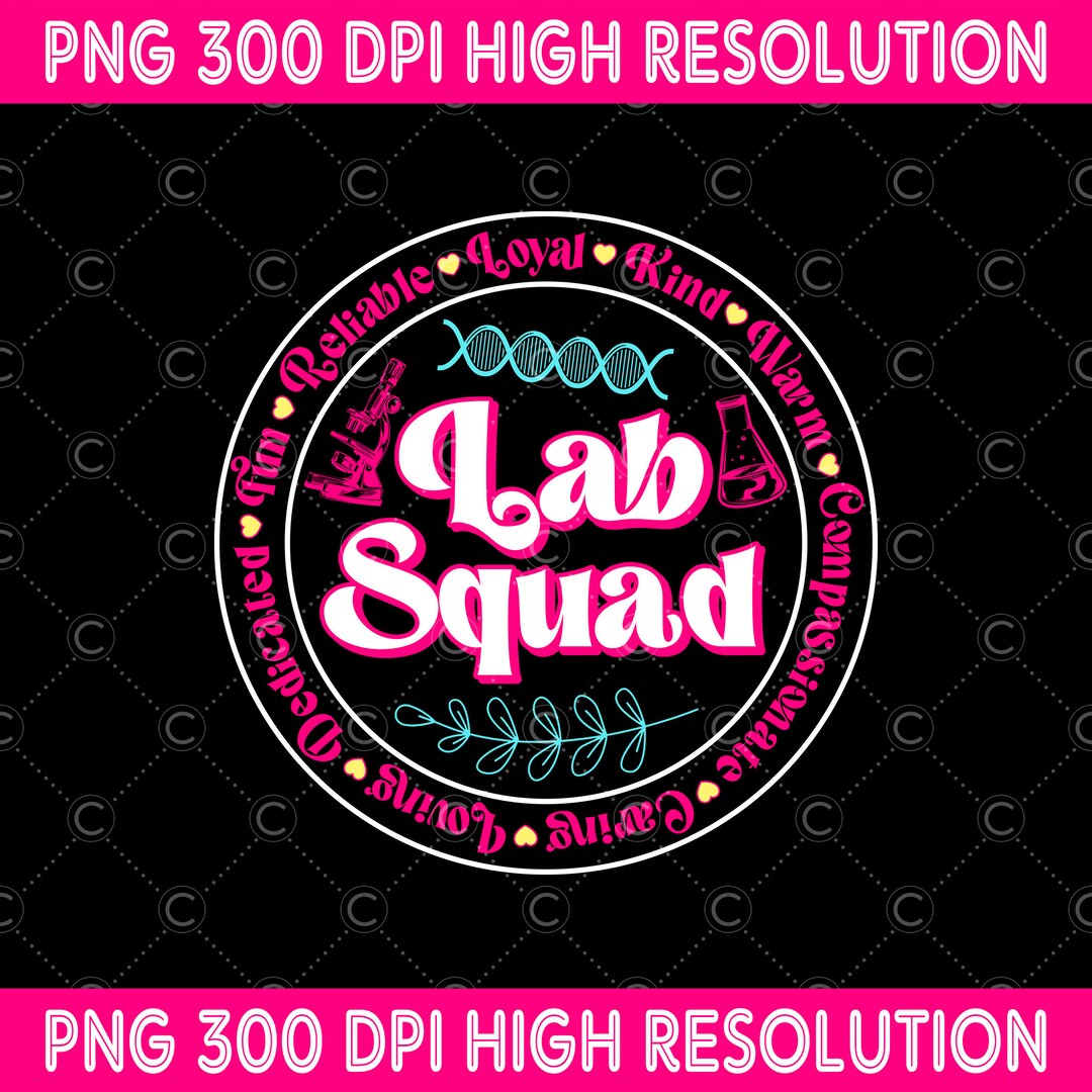Pink Lab Squad PNG, Funny Lab Week 2024 PNG, Medical Laboratory ...