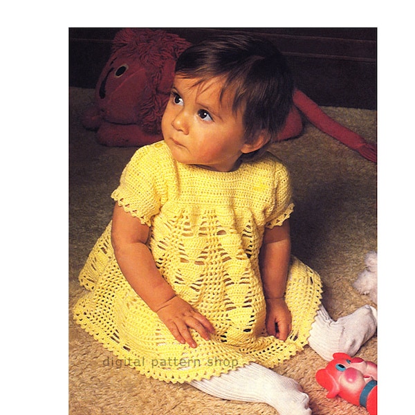 Babies Puff Sleeve Dress Pattern - Etsy