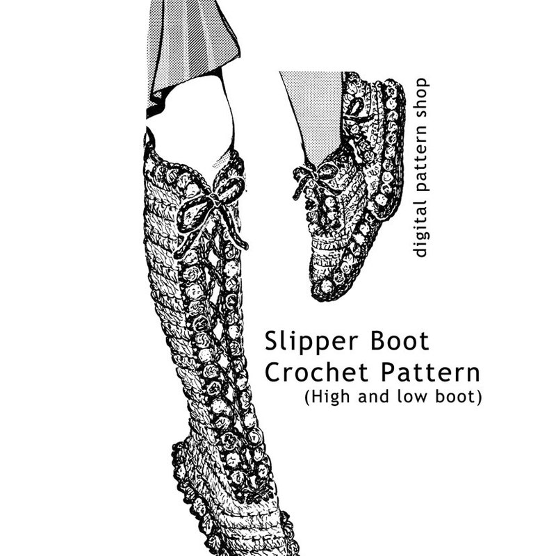 Crochet Boot Pattern - Etsy