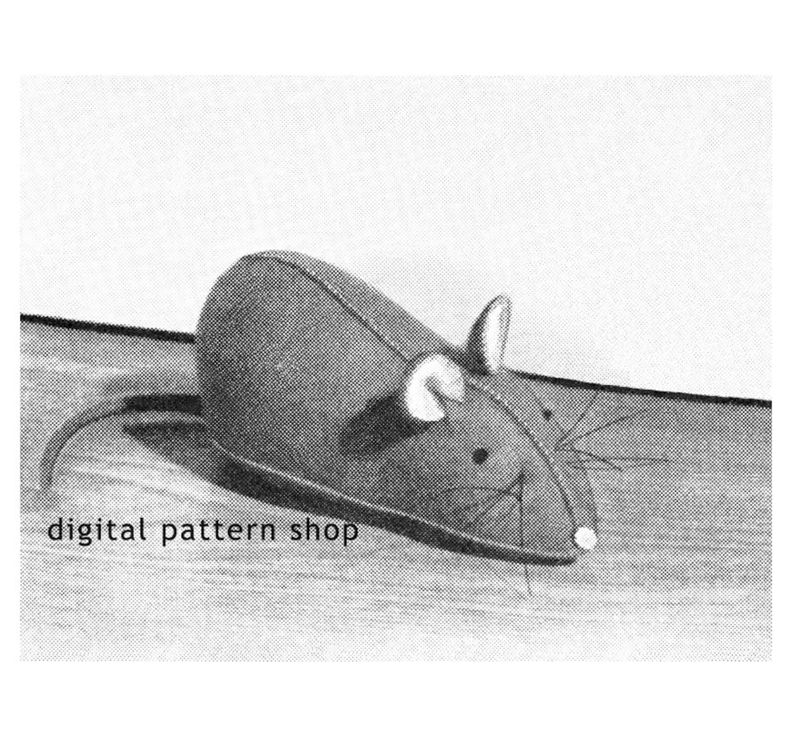 Pincushion Pattern 1950s Vintage Mouse Pin Cushion Sewing Pattern ...