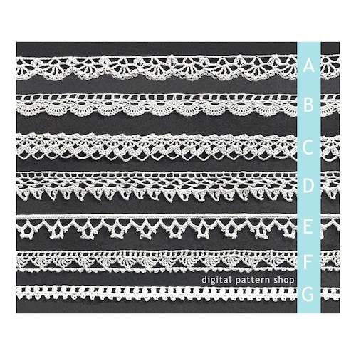 81 Vintage Crochet Edging Patterns Crochet Lace Pattern PDF - Etsy