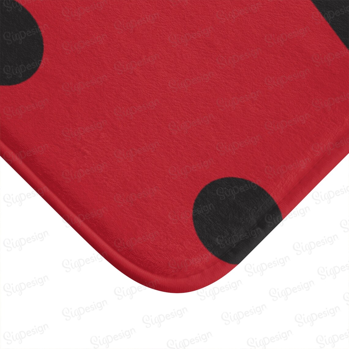Ladybug Floor Mat Red Black Bath Mat or Kitchen Floor Rug 2 | Etsy