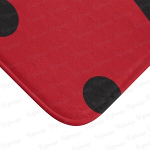 Ladybug Floor Mat, Red Black Bath Mat or Kitchen Floor Rug, 2 Sizes - Etsy