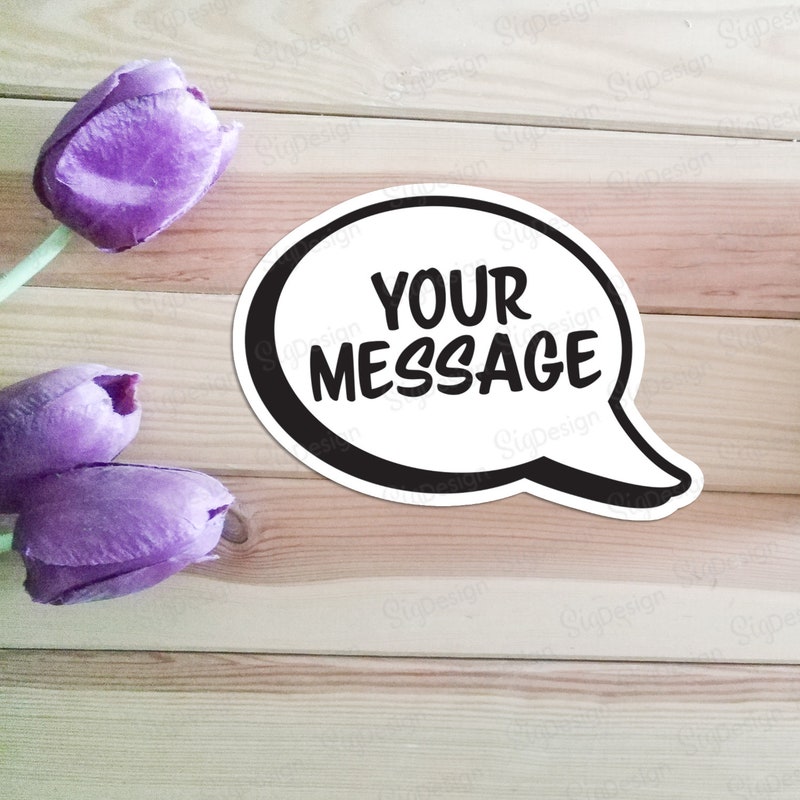 Text Bubble Stickers - Etsy