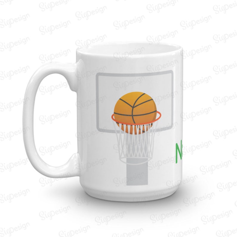 Personalized Basketball Mug, Custom Basketball Player and Coach Name ...