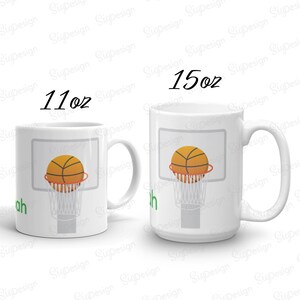 Personalized Basketball Mug, Custom Basketball Player and Coach Name ...