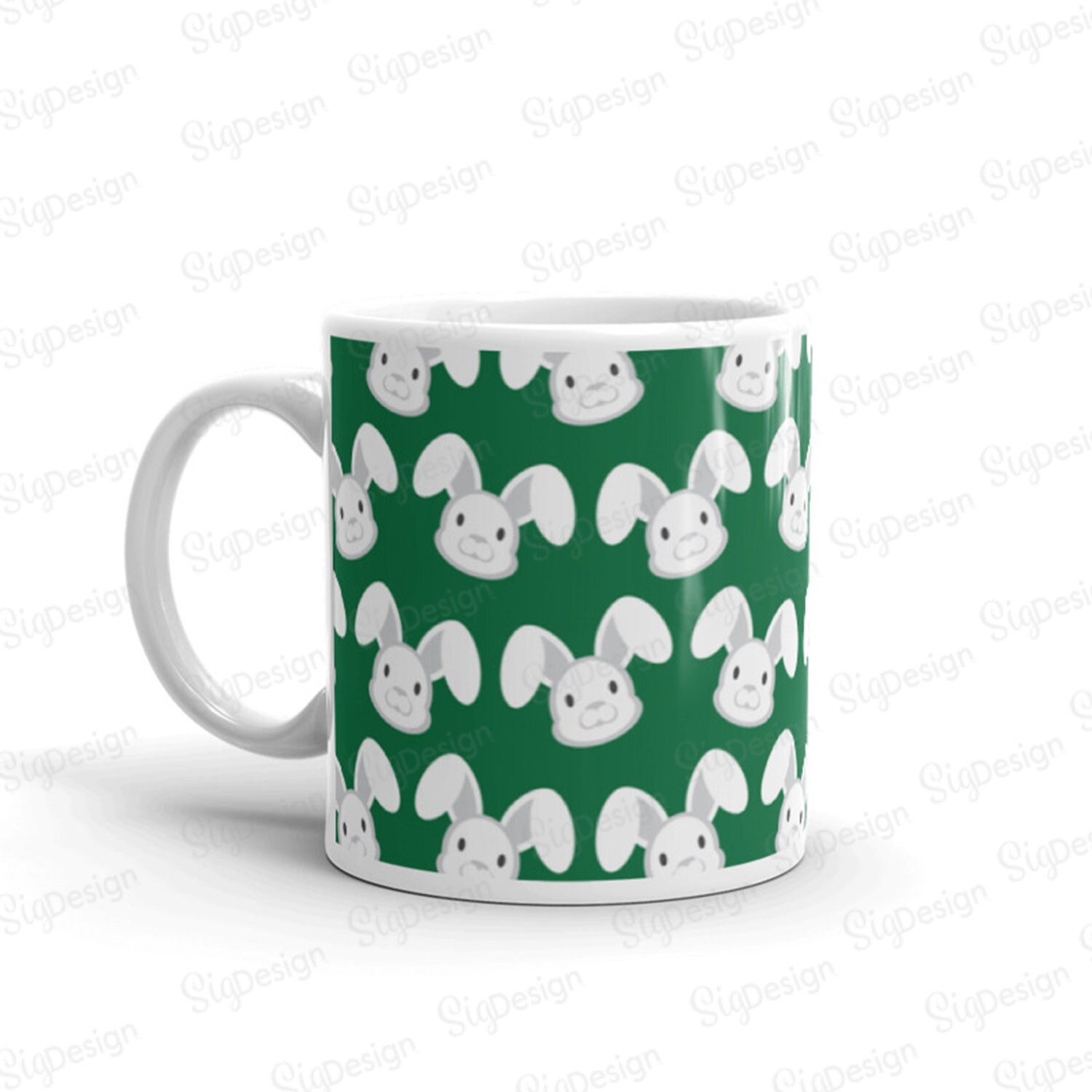 Cute Bunny Mug Rabbit Lover Mug Gift 11oz or 15oz 5 Colors - Etsy Israel