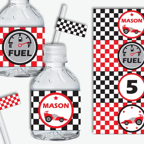 Race Car Food Labels Racing Birthday Party Party Supplies | Etsy