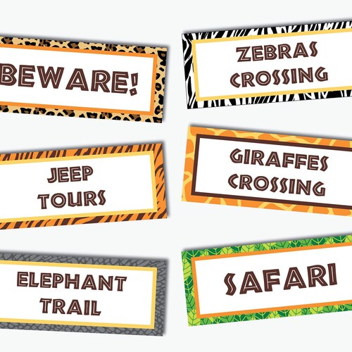 Safari Party Sign Birthday Decoration Jungle Party Welcome - Etsy Australia