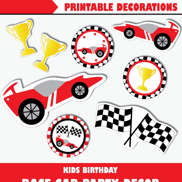 Race Car Toppers - Etsy