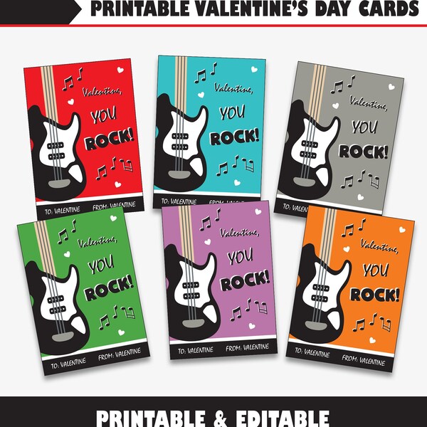 You Rock Valentine - Etsy