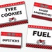 Dirt Bike Birthday Food Labels Printable Decorations for a Motocross ...