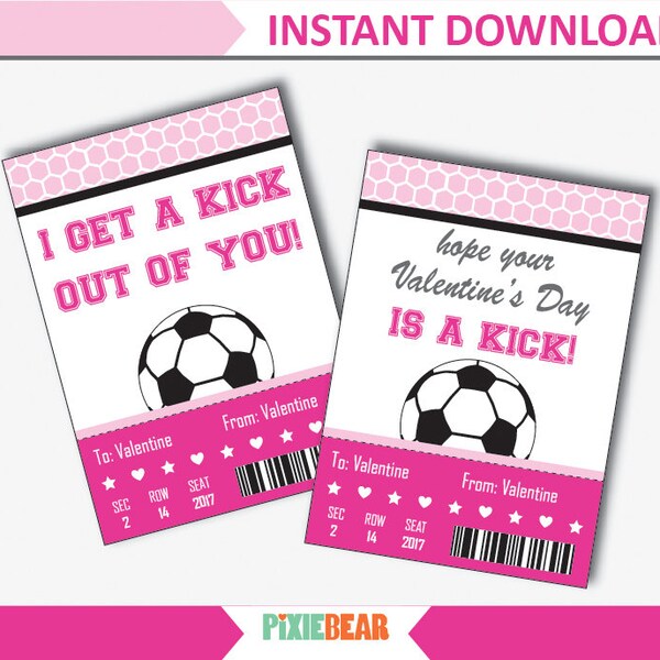 Soccer Valentine - Etsy