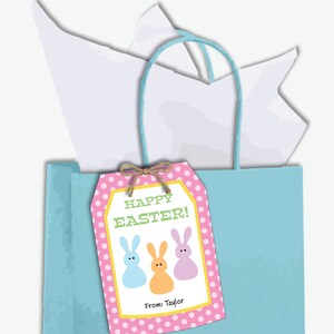 Printable Easter Bunny Tag Personalized Easter Treat Tags, Easter ...